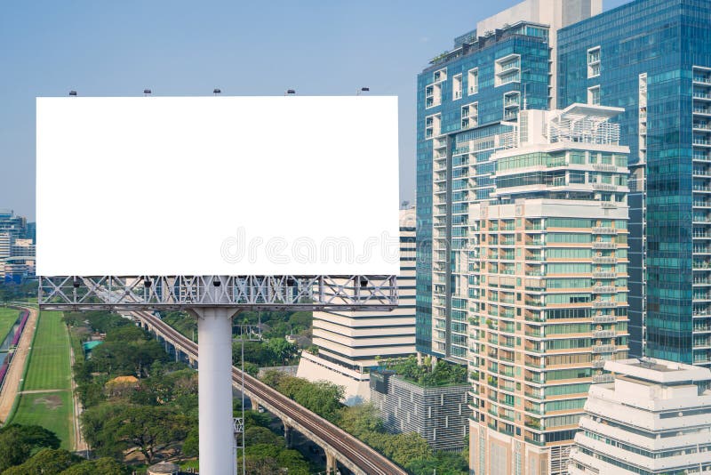Billboard or Advertising Poster on Building for Advertisement Concept ...