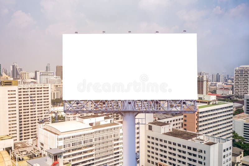 Billboard or Advertising Poster on Building for Advertisement Concept ...