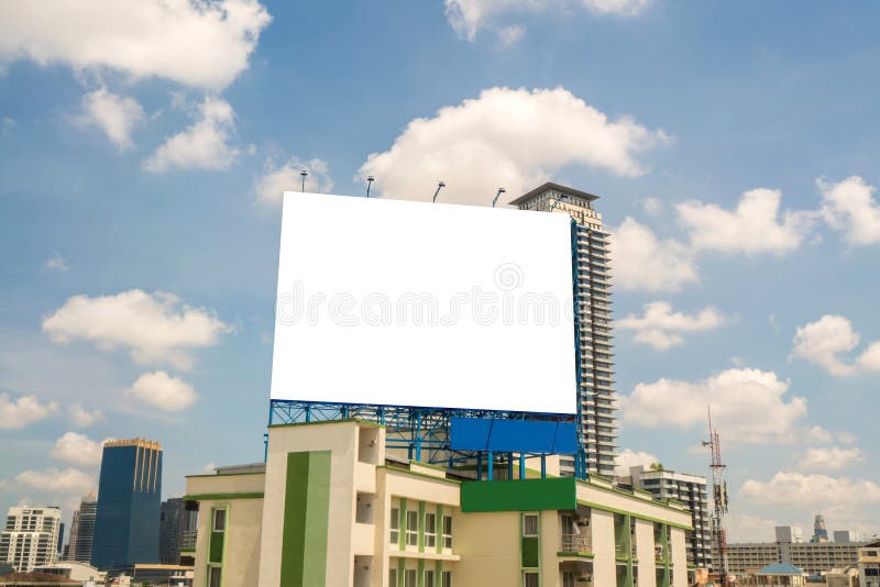 Billboard or Advertising Poster on Building for Advertisement Concept ...