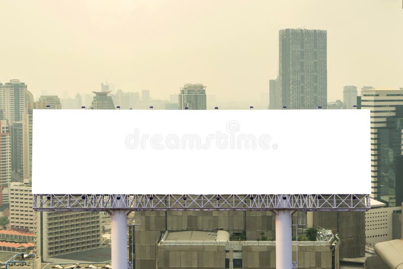 Billboard or Advertising Poster on Building for Advertisement Concept ...