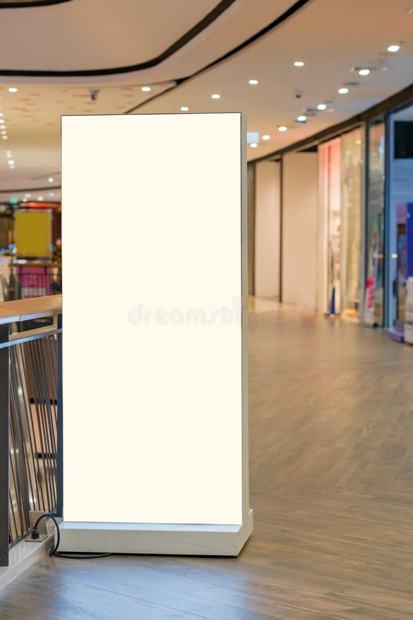 Billboard or Advertising Poster with Empty Copy Space at Department ...