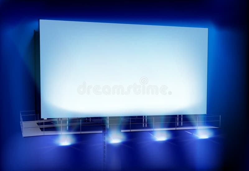 Billboard Advertising. Vector Illustration. Stock Vector - Illustration ...