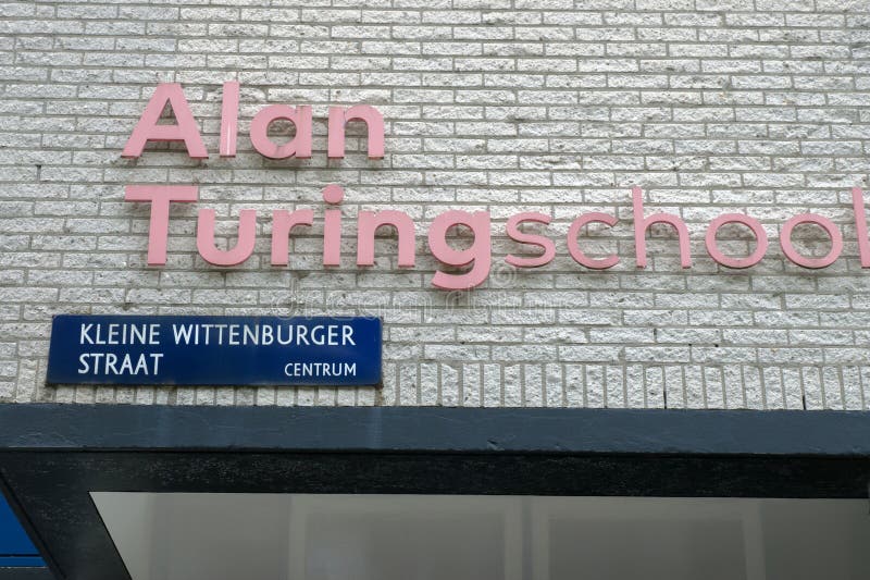 Billboard Alan Turingschool at Amsterdam the Netherlands 5-6-2025 Editorial Photography - Image ...