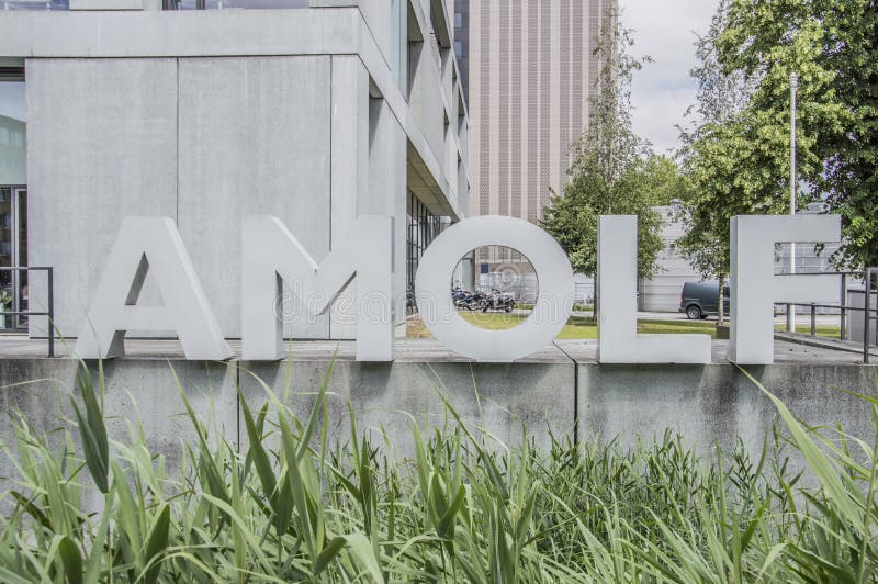 Billboard of Amolf at the Science Park at Amsterdam the Netherlands ...