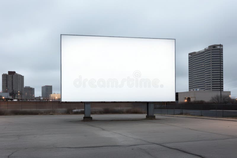 Billboard Banner in the City with Empty Space To Fill, Mock-up Stock ...