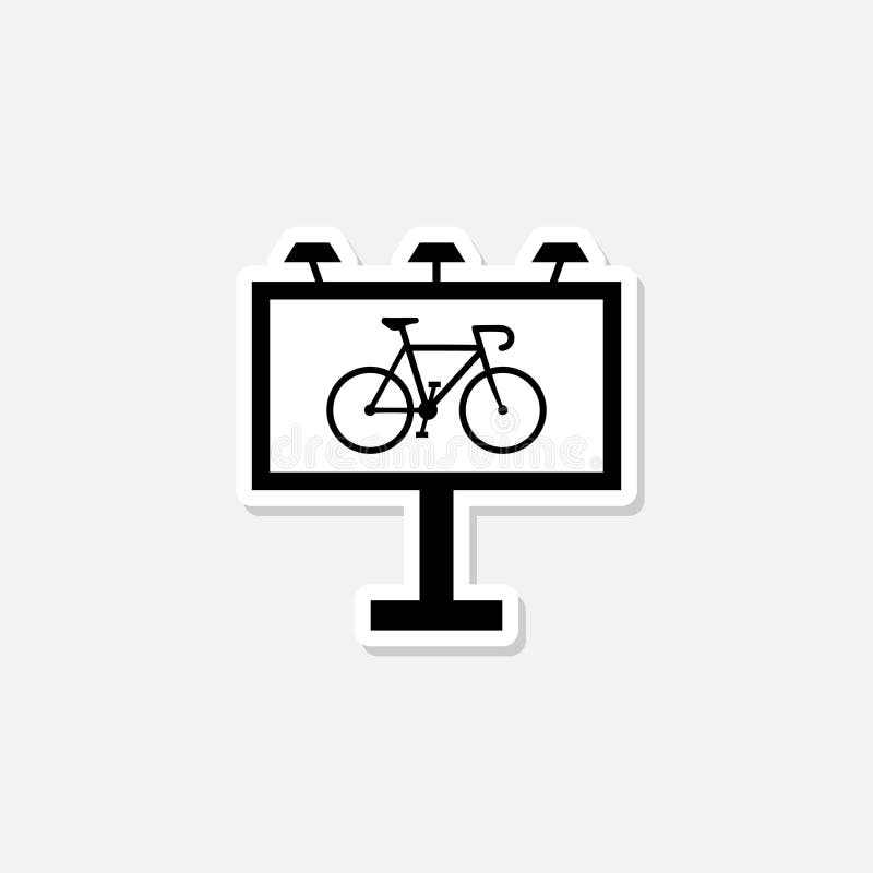 Bike Sticker Logo, Simple Bicycle. Flat Icon Stock Vector ...