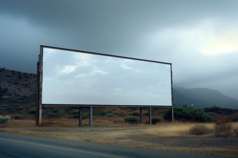 Billboard Blank for Outdoor Advertising Poster or Blank Billboard for ...