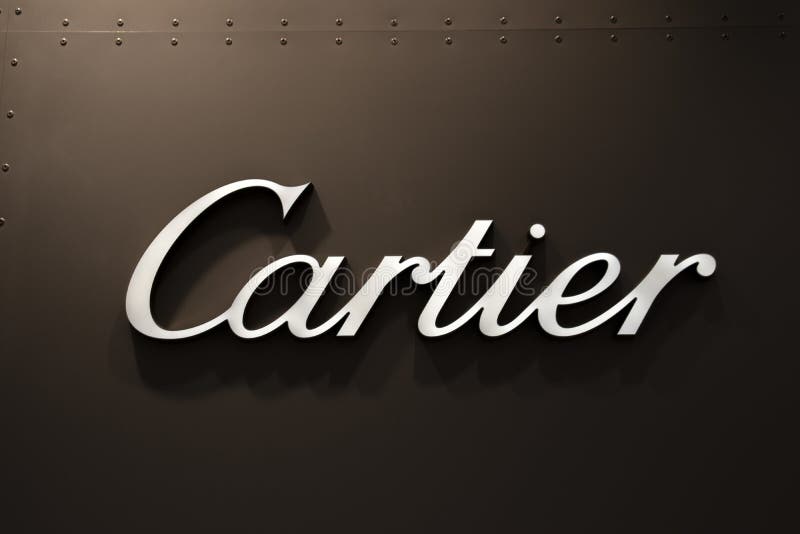 Cartier Jewellery Logo Advertising Sign Stock Photos - Free & Royalty ...