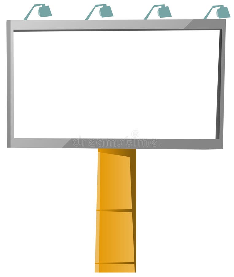 Billboard stock illustration. Illustration of object - 37023162
