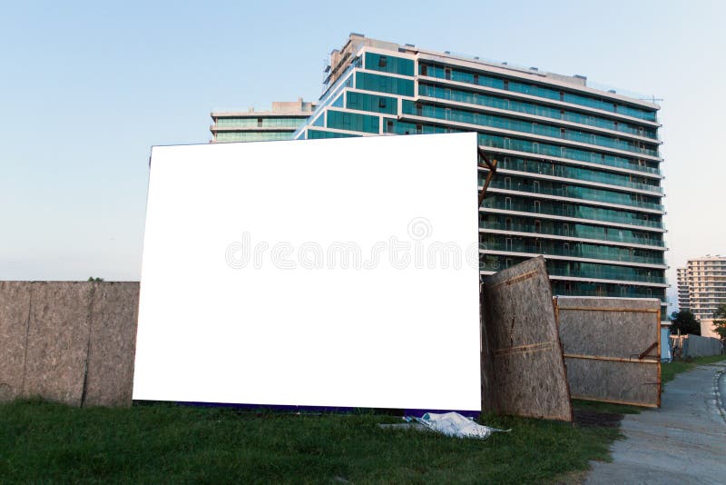 Billboard Closeup in the Building Stock Photo - Image of city, building ...
