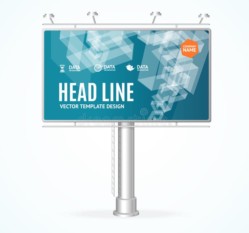 Billboard Concept. Vector stock vector. Illustration of advertise ...