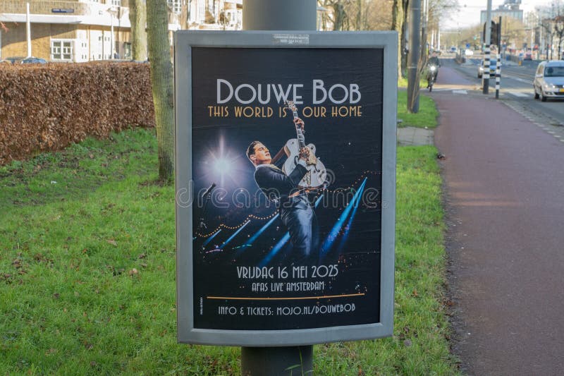 Billboard Douwe Bob at Amsterdam the Netherlands 9-1-2025 Editorial ...