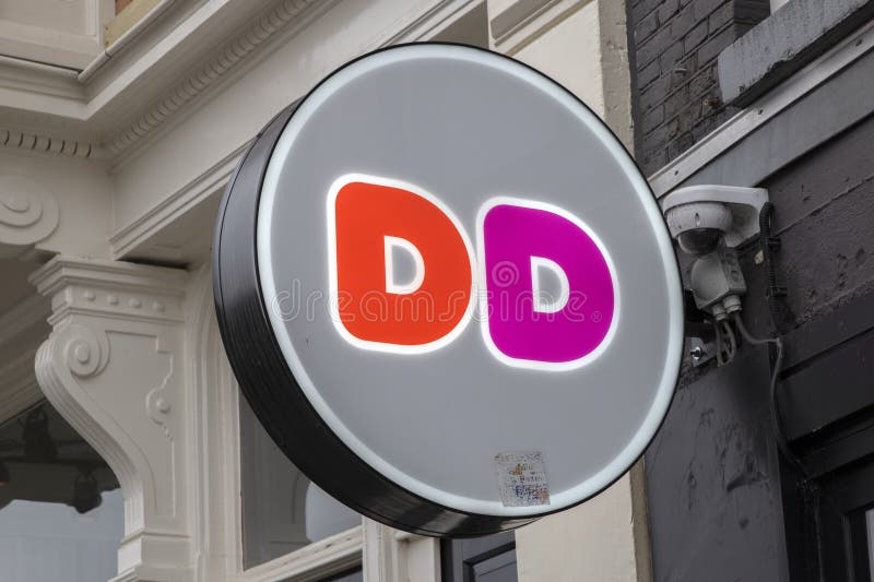 Billboard Dunkin Donuts Store at Amsterdam the Netherlands 21-3-2024 ...