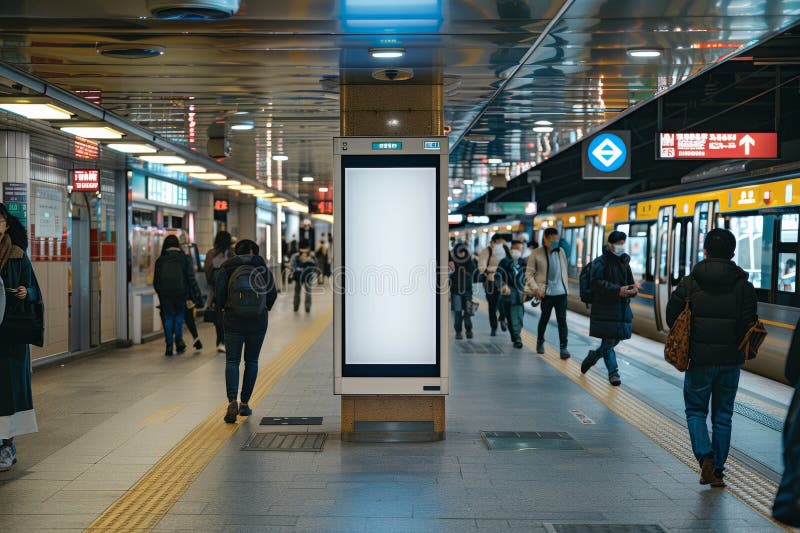 The Billboard is Empty, but the People are Busy and Bustling about ...