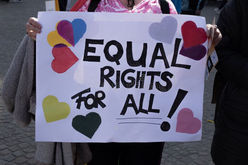 Billboard Equal Rights for All at Amsterdam the Netherlands 8-3-2025 ...