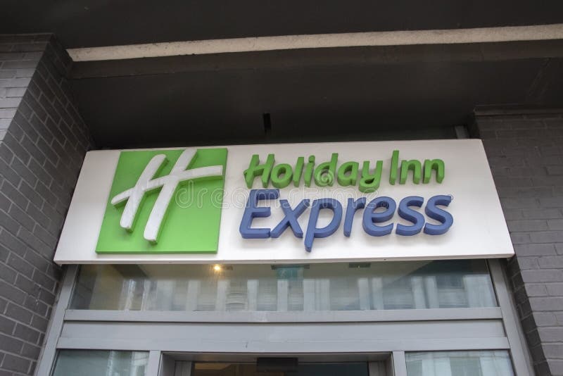 Billboard Holiday Inn Express at Manchester England 2019 Editorial ...
