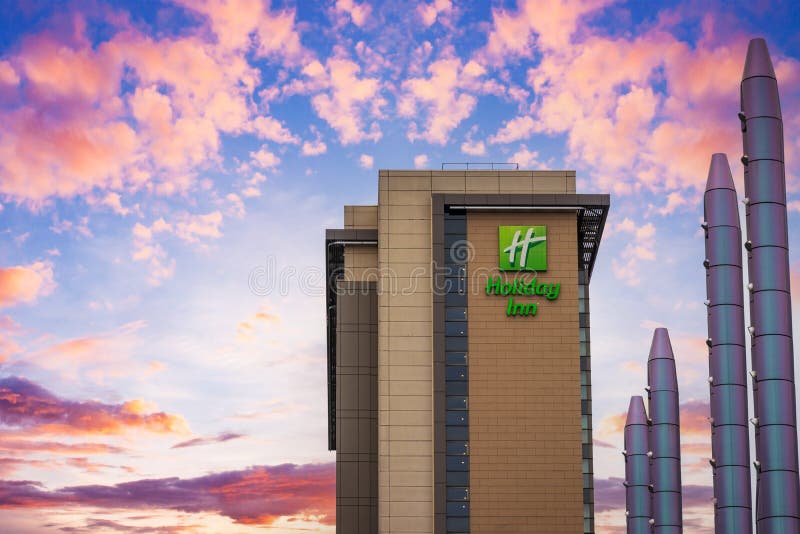 Billboard Holiday Inn Express at Manchester England Editorial Stock ...