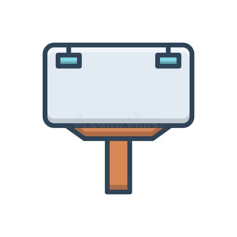 Color Illustration Icon for Billboard, Banners and Advertisement Stock ...