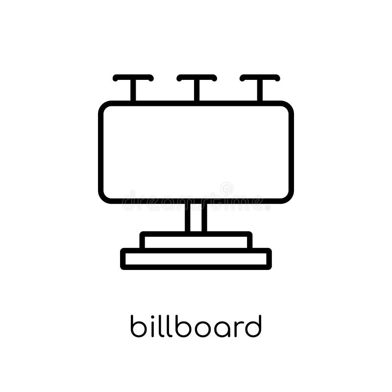 Billboard Icon from Collection. Stock Vector - Illustration of ...