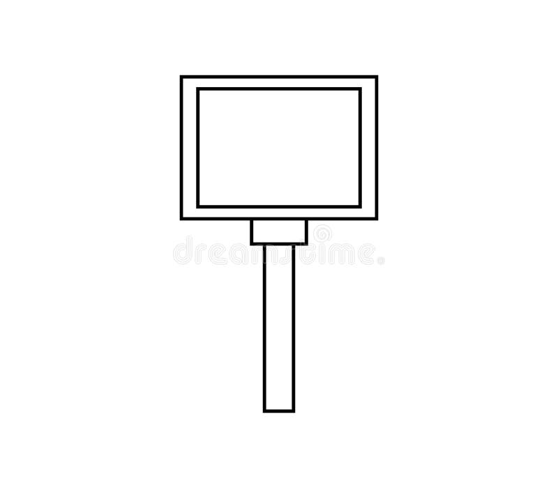 Billboard icon illustrated stock illustration. Illustration of ...