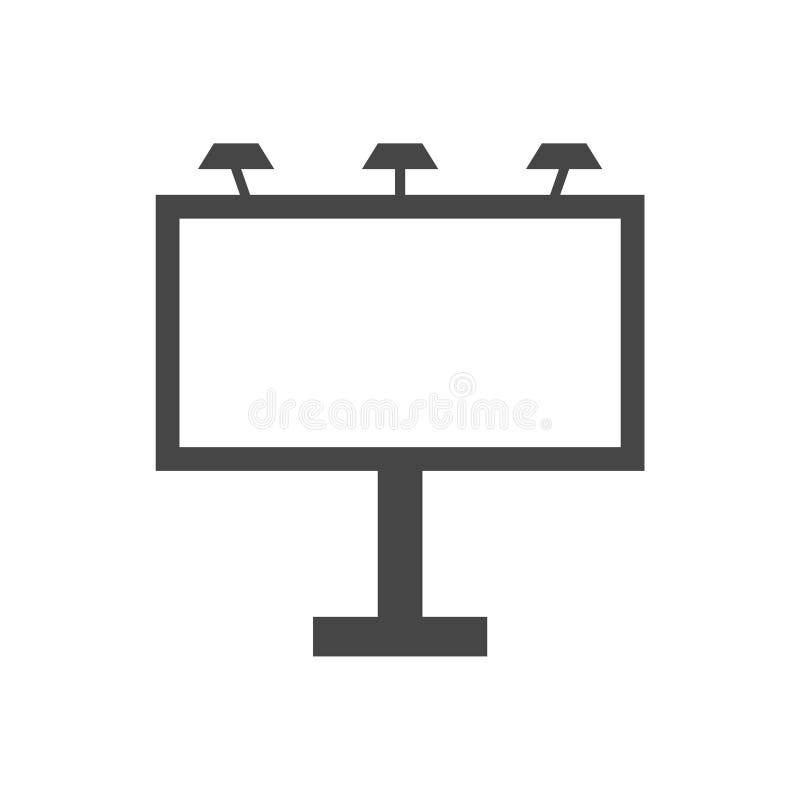 Billboard Icon, Simple Vector Illustration Stock Vector - Illustration ...