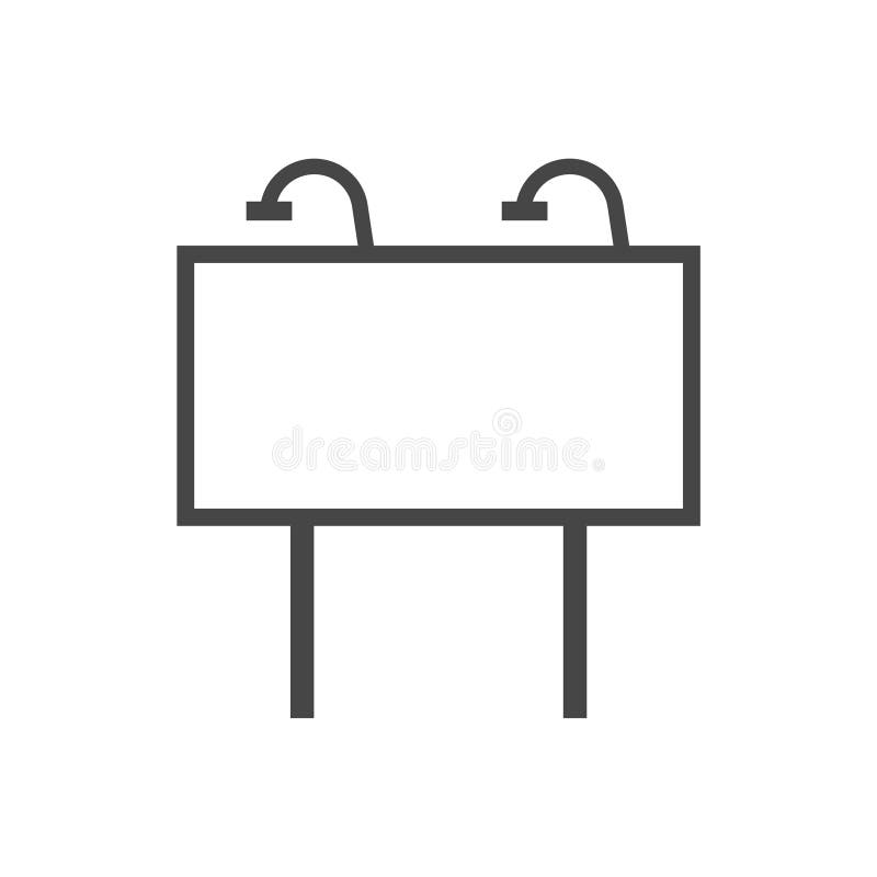Billboard Icon, Simple Vector Illustration Stock Vector - Illustration ...