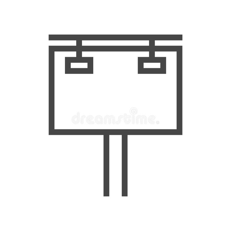 Billboard Icon, Simple Vector Illustration Stock Illustration ...