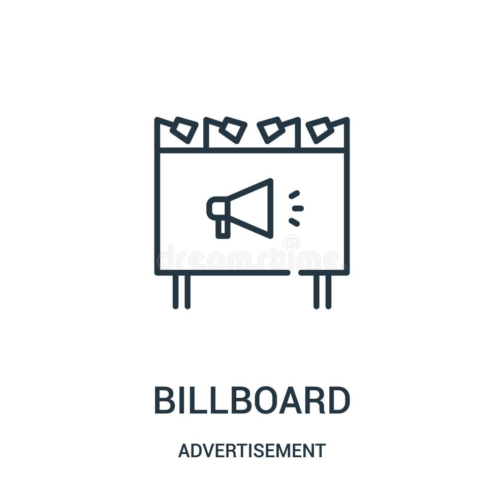 Billboard Line Outline Icon Stock Illustrations – 13,563 Billboard Line ...