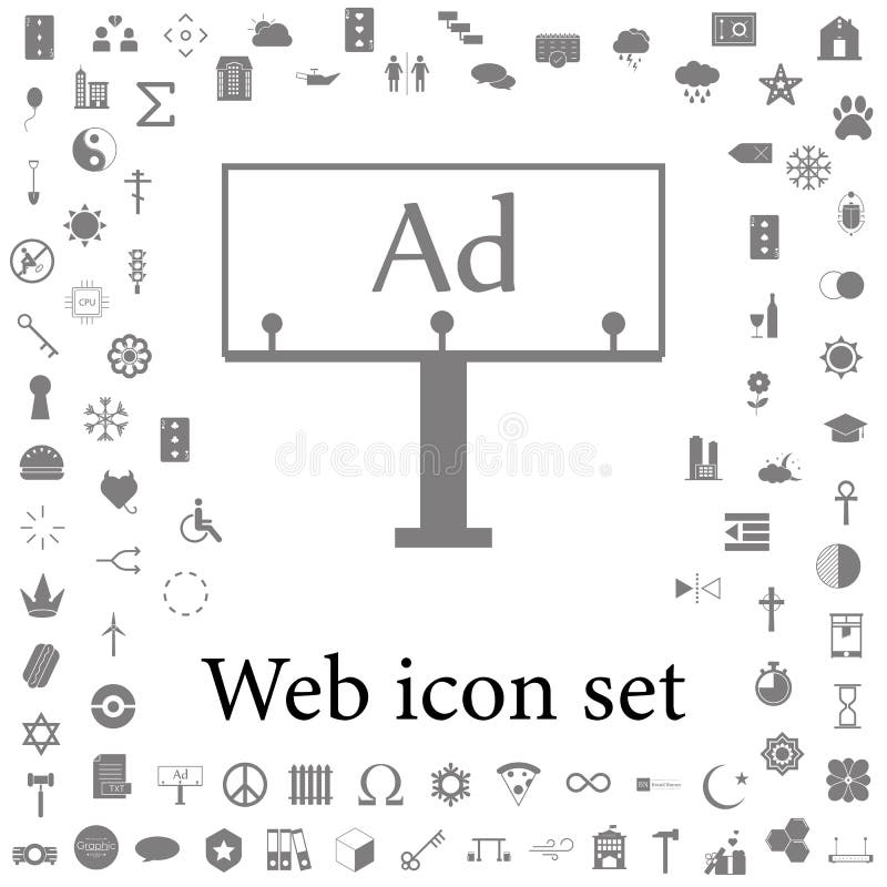Billboard Icon. Web Icons Universal Set for Web and Mobile Stock ...