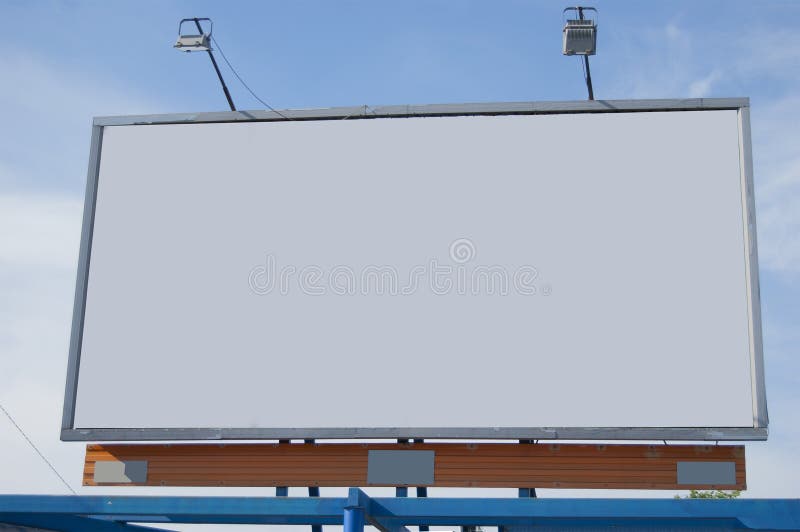 A Billboard without Inscriptions, Empty Stock Image - Image of city ...