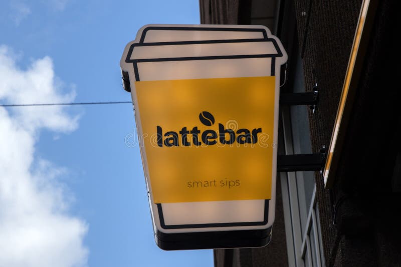 Billboard Latte Bar at Amsterdam the Netherlands 23-3-2024 Editorial ...