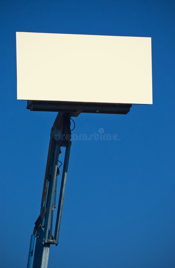 Billboard on Mechanical Arm Stock Photo - Image of mechanical, close ...
