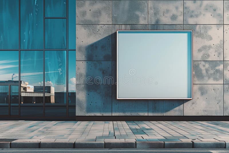 Billboard Mock Up for Exterior Advertisement on the Urban Modern ...