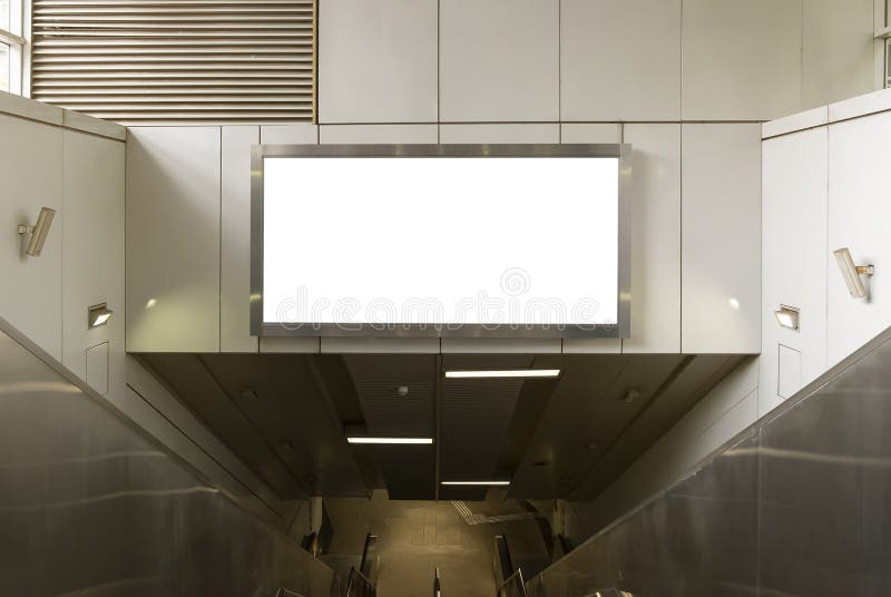 Billboard Mock Up Template of an Empty Information Billboard Inside the ...