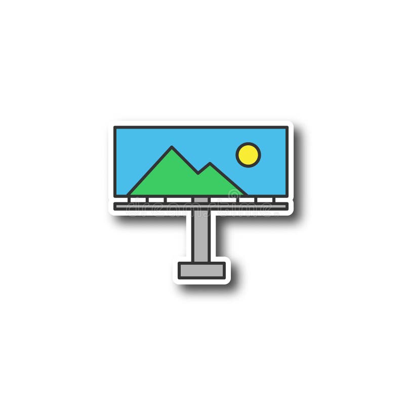 Billboard mockup patch stock vector. Illustration of mockup - 197459523