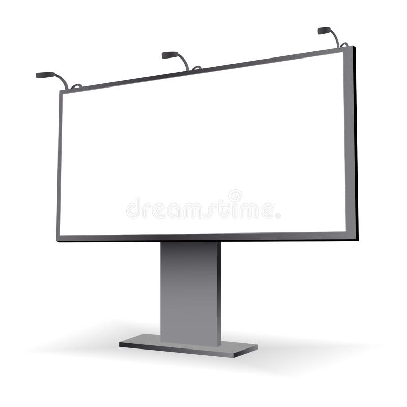 Billboard outdoors vector stock vector. Illustration of communication ...