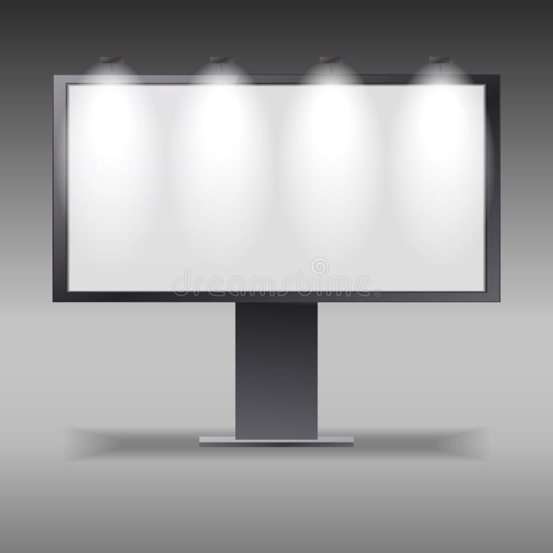 Billboard outdoors vector stock vector. Illustration of bill - 43401404