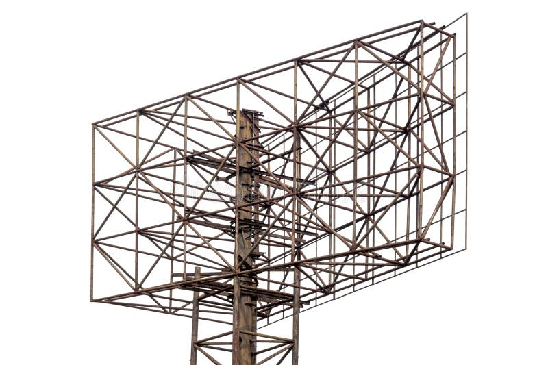 Billboard pole structure stock photo. Image of architecture - 298721534