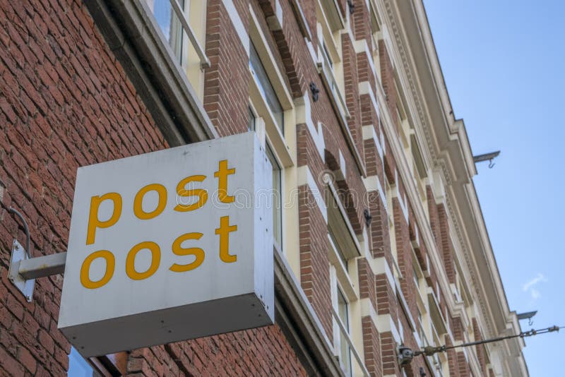 Billboard Post Oost at Amsterdam East the Netherlands 2019 Editorial ...
