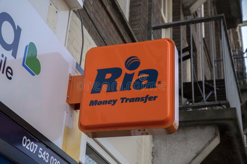 Billboard Ria Money Transfer at Amsterdam the Netherlands 24-7-2023 ...
