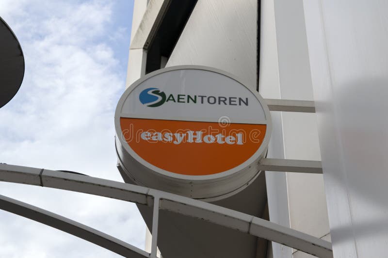 Billboard Saentoren EasyHotel at Zaandam the Netherlands Editorial ...