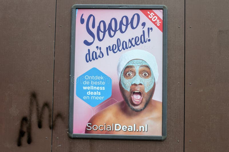 Billboard Social Deal at Amsterdam the Netherlands 17-5-2024 Editorial ...