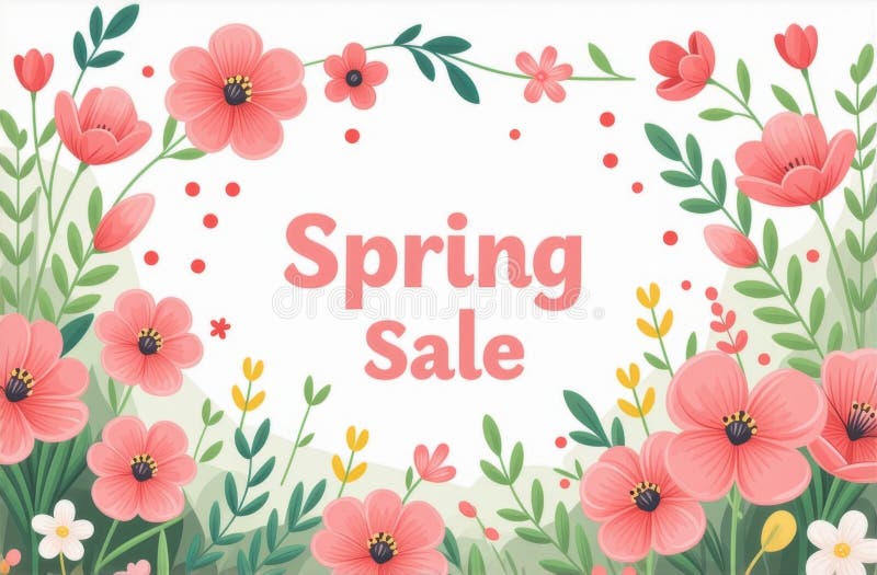 Billboard Spring Sale at 13-12-2024 Stock Illustration - Illustration ...