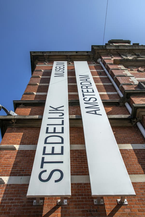 Billboard Stedelijk Museum at Amsterdam the Netherlands 2019 Editorial ...