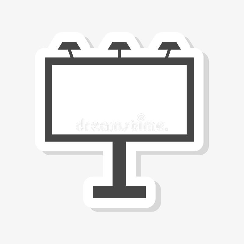 Billboard Sticker - Illustration Stock Illustration - Illustration of ...
