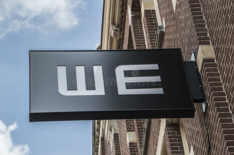 Billboard from the we Store at Amsterdam the Netherlands 2018 Editorial ...