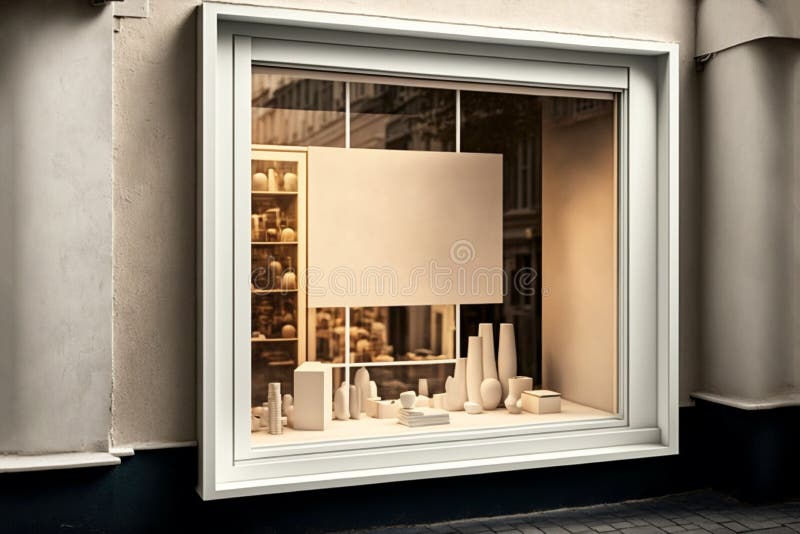 Billboard in the Store. Layout for in-store Advertising. Blank Space ...