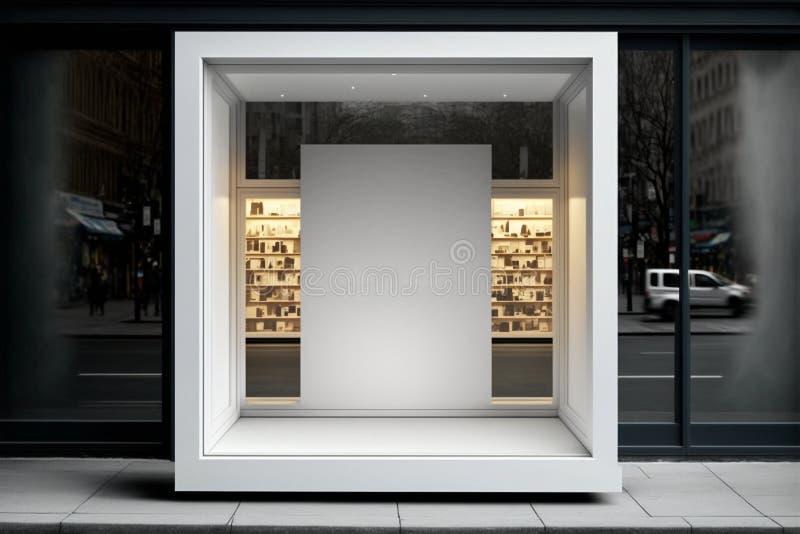 Billboard in the Store. Layout for in-store Advertising. Blank Space ...