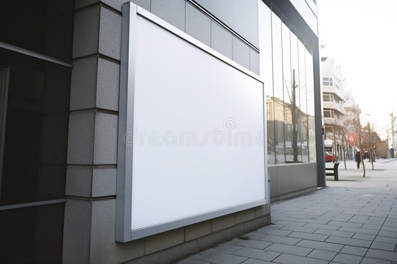 Billboard on the Street Sign Stock Illustration - Illustration of hotel ...