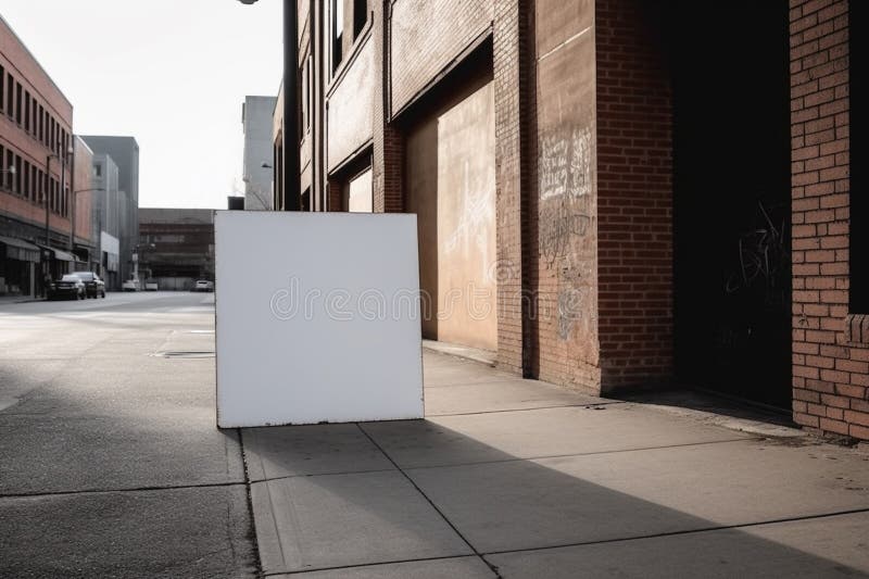 Billboard on the Street Sign Stock Illustration - Illustration of ...